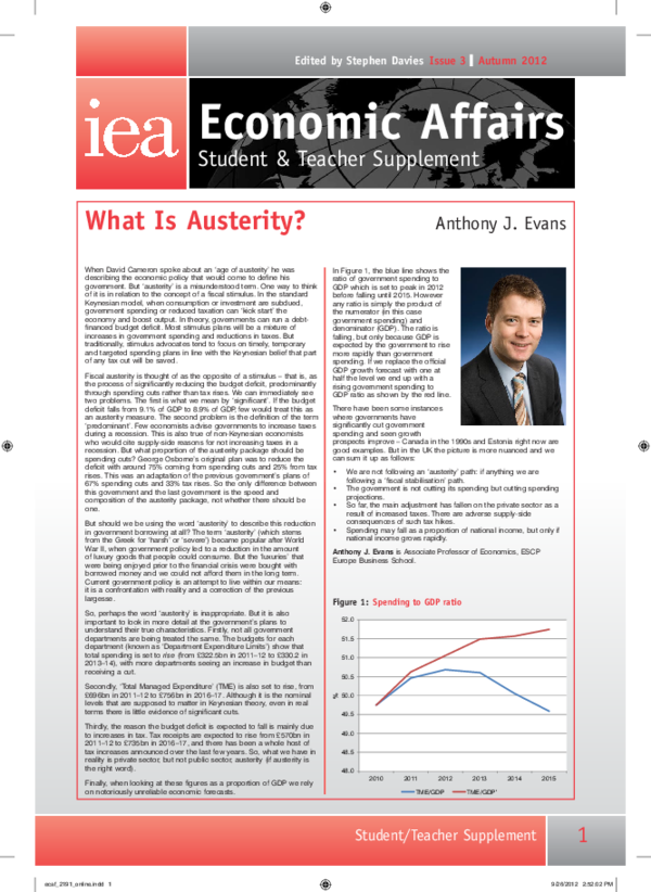 (PDF) What Is Austerity?