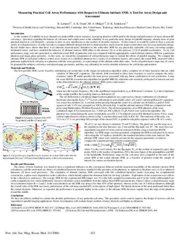 (PDF) Measuring practical coil array performance with respect to ...