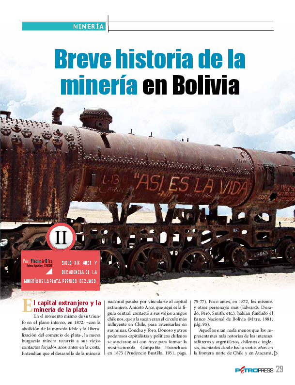 (PDF) Breve historia de la minería en Bolivia II
