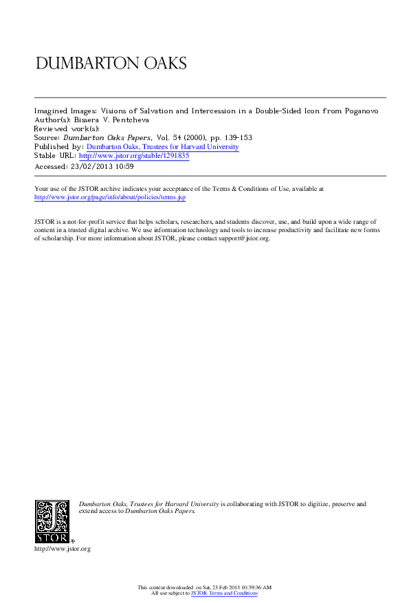 (PDF) Pentcheva, "Imagined Images: Visions of Salvation and ...