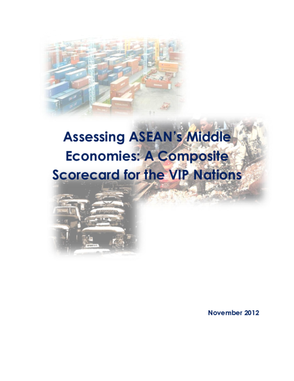 (PDF) Assessing ASEAN’s Middle Economies: A Composite Scorecard for the ...