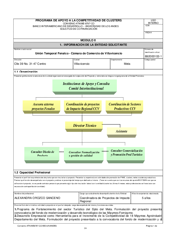(PDF) ANALISIS DE LA EXPERIENCIA DE CREACION Y CONSOLIDACION DEL ...