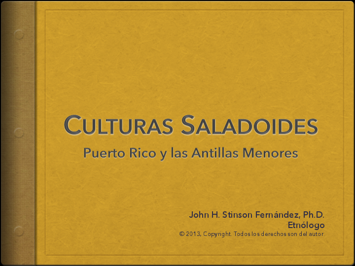(PDF) PRESENTACIÓN-Culturas saladoides en Puerto Rico y las Antillas ...
