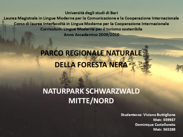 (PDF) Parco Regionale della Foresta Nera