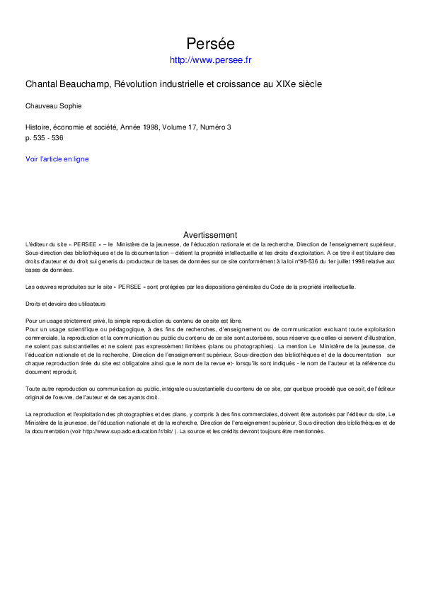 La Révolution industrielle