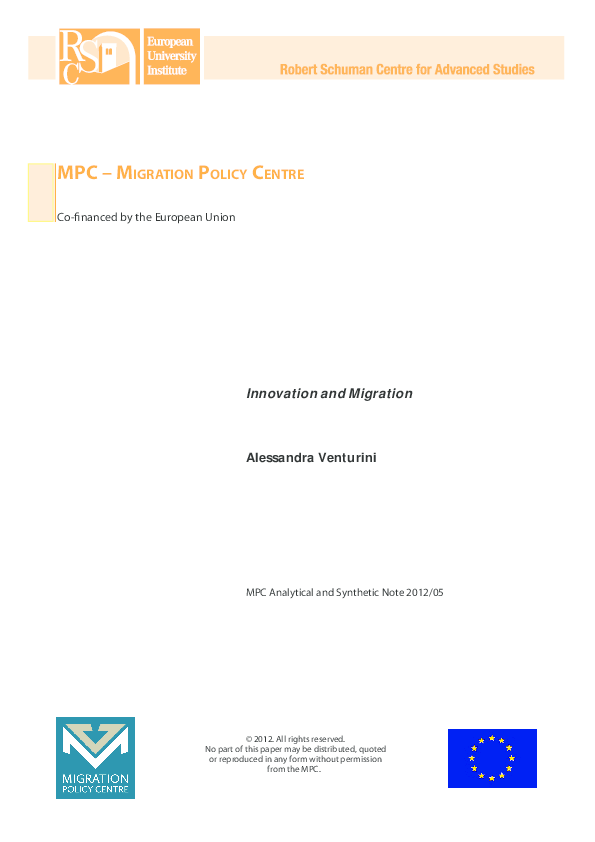 (PDF) MPC–MIGRATION POLICY CENTRE