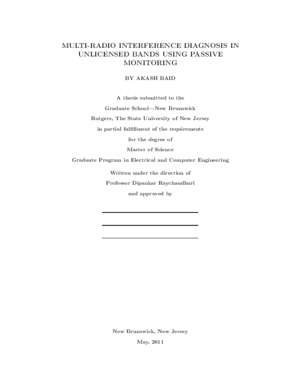 (PDF) Multi-radio interference diagnosis in unlicensed bandsusing passive monitoring