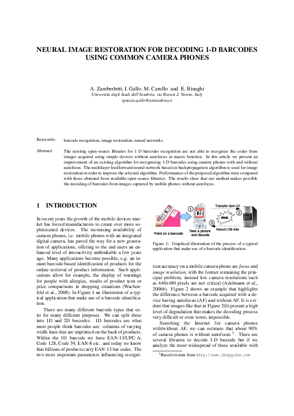 Pdf Neural Image Restoration For Decoding 1 D Barcodes Using Common 9271