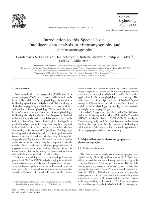 (PDF) Introduction to this special issue. Intelligent data analysis in ...