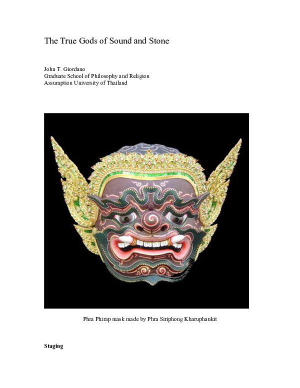 (PDF) The True Gods of Sound and Stone