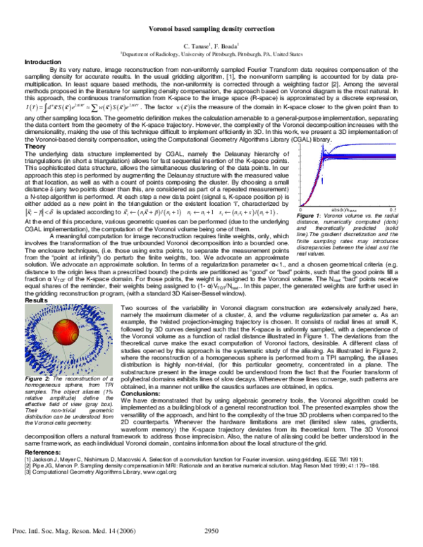 (PDF) Voronoi based sampling density correction