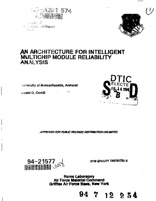 (PDF) An architecture for intelligent multichip module reliability analysis