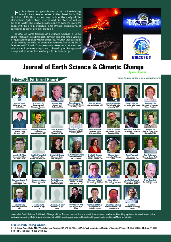(PDF) Journal of Earth Science & Climatic Change