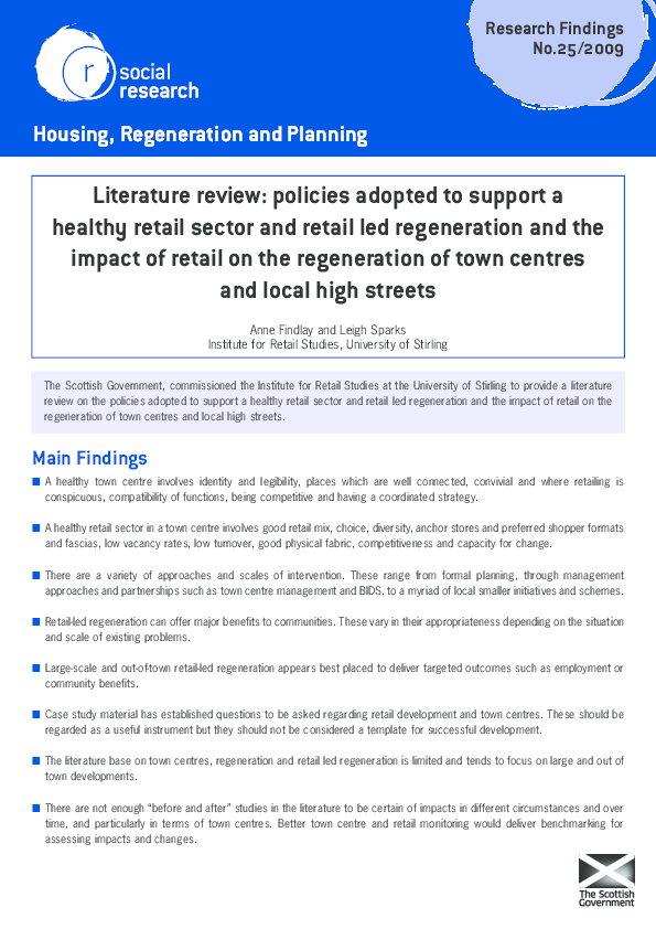 (PDF) Literature review: policies adopted to support a healthy retail ...