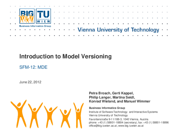 (PDF) An introduction to model versioning