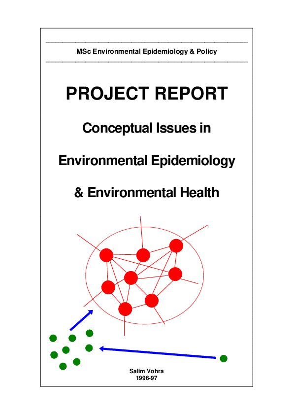 (PDF) Conceptual Issues in Environmental Epidemiology & Environmental ...