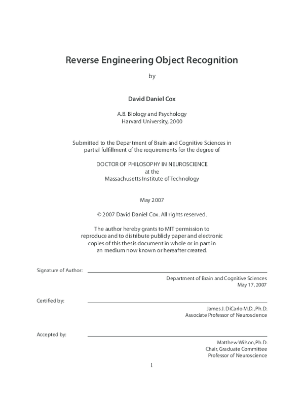 Pdf Reverse Engineering Object Recognition