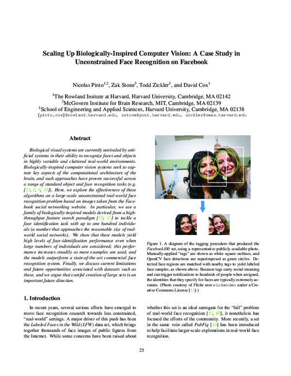 (PDF) Scaling up biologically-inspired computer vision: A case study in ...