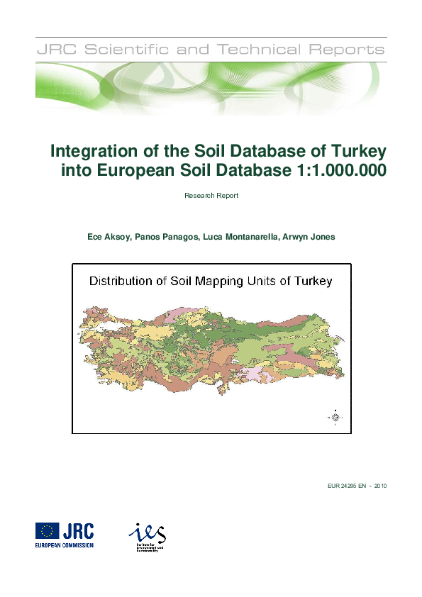 (PDF) Integration of the Soil Database of Turkey into European Soil ...