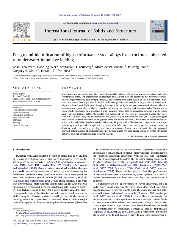 (PDF) Design and identification of high performance steel alloys for ...