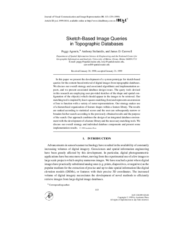 (PDF) Sketch-based image queries in topographic databases