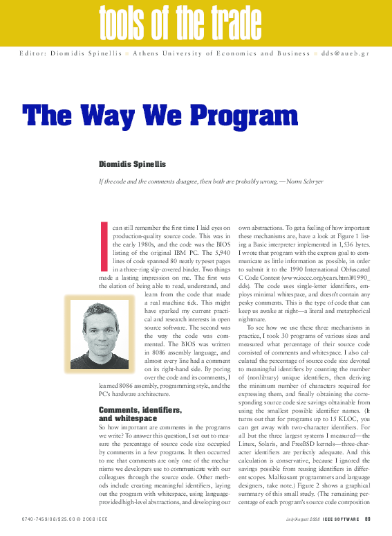 (PDF) The way we program