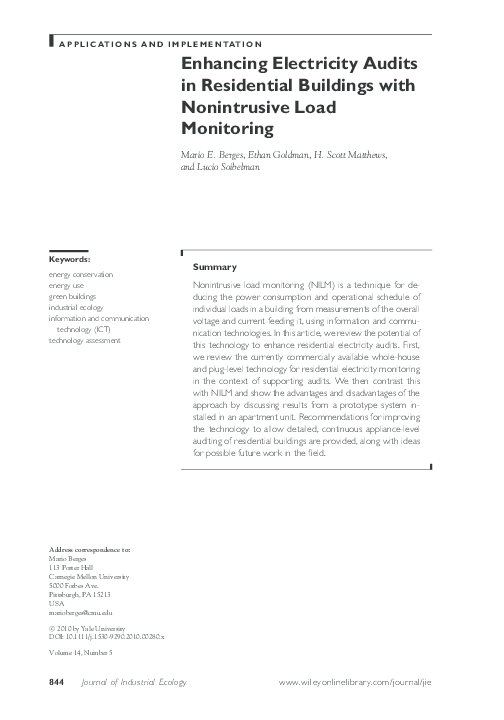 (PDF) Enhancing electricity audits in residential buildings with ... (PDF) Enhancing electricity audits in residential buildings with ...