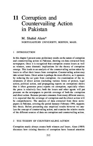(PDF) 11 Corruption and Countervailing Action in Pakistan