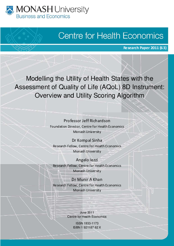 (PDF) Modelling the Utility of Health States with the Assessment of ...