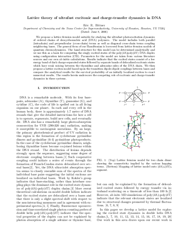 (PDF) Lattice theory of ultrafast excitonic and charge-transfer ...
