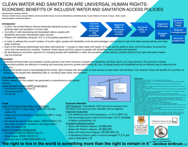 (PDF) CLEAN WATER AND SANITATION ARE UNIVERSAL HUMAN RIGHTS: ECONOMIC ...