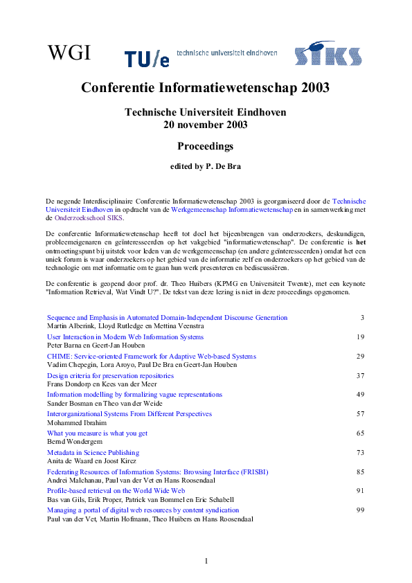 (PDF) CHIME: service-oriented framework for adaptive web-based systems