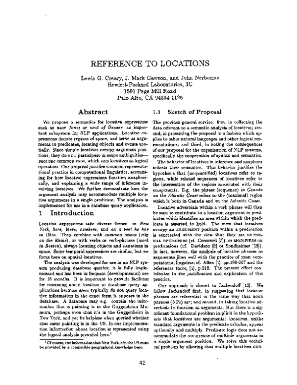 (PDF) Reference to locations