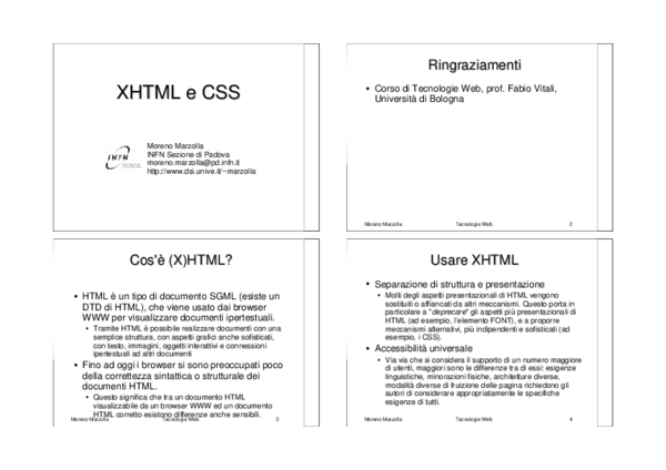 (PDF) XHTML e CSS