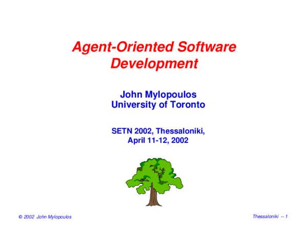 (PDF) Agent-oriented software development