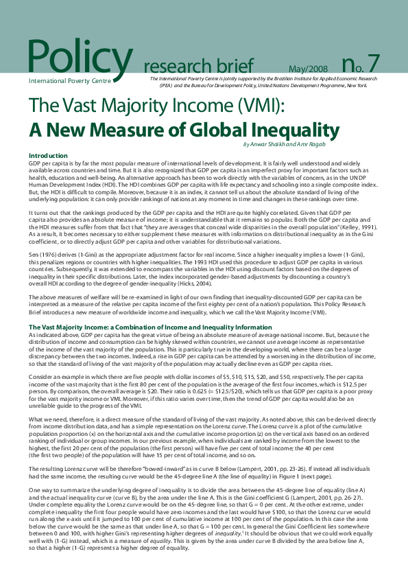 (PDF) A New Measure of Global Inequality