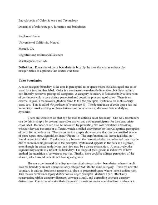 (PDF) Color boundaries