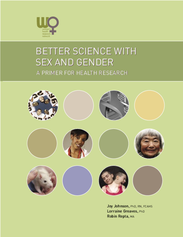(PDF) BETTER SCIENCE WITH SEX AND GENDER
