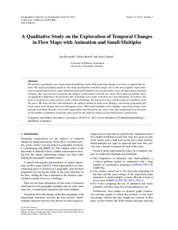(PDF) A Qualitative Study on the Exploration of Temporal Changes in ...