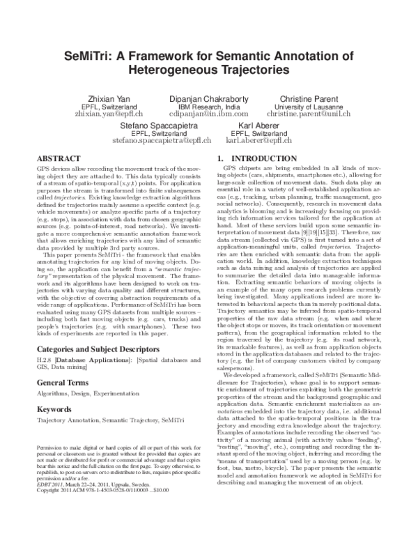 (PDF) SeMiTri: a framework for semantic annotation of heterogeneous trajectories