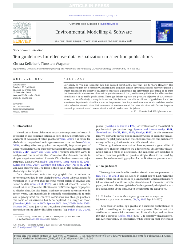(PDF) Ten guidelines for effective data visualization in scientific ...