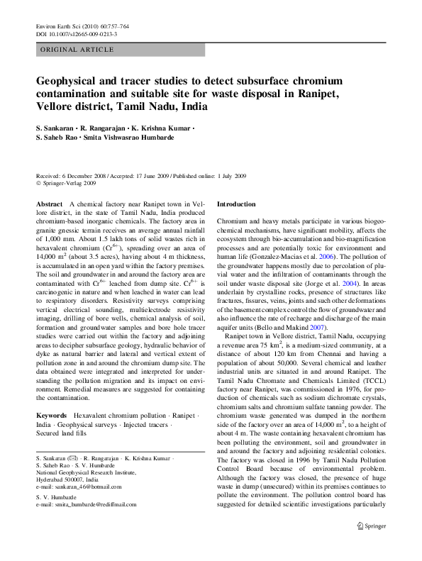 (PDF) Integrated approach for demarcating subsurface pollution and ...