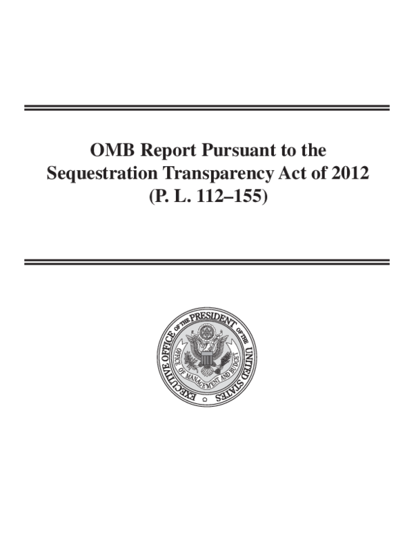 (PDF) Budget Sequestration