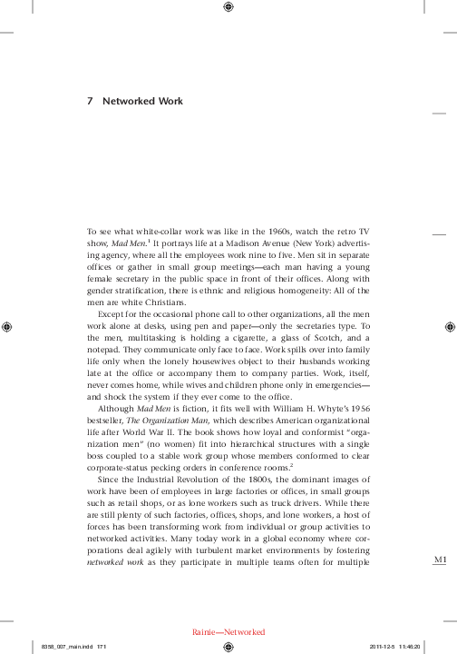 (PDF) (2012) Lee, Rainie, Barry Wellman, and Wenhong Chen. “Networked ...