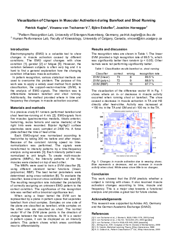 (PDF) Visualization of Changes in Muscular Activation during Barefoot ...