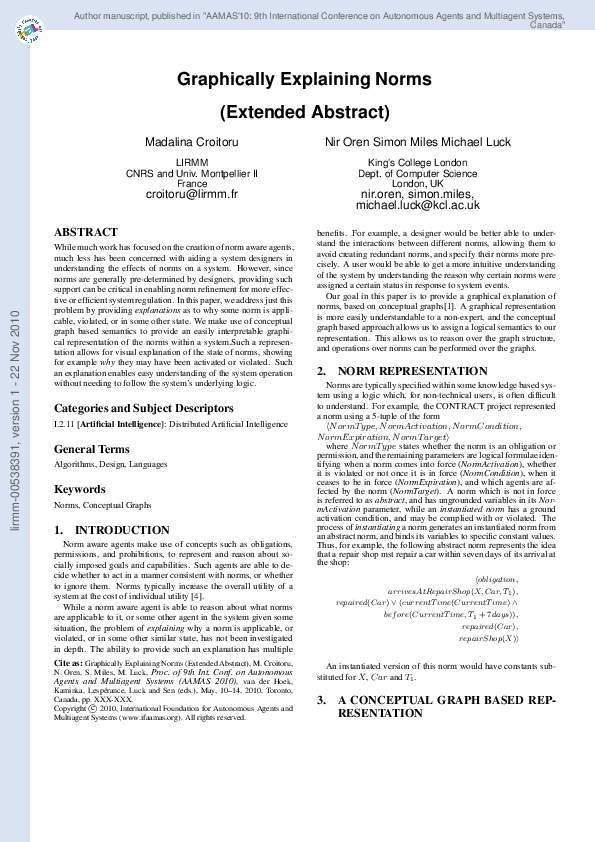 (PDF) Graphically explaining norms