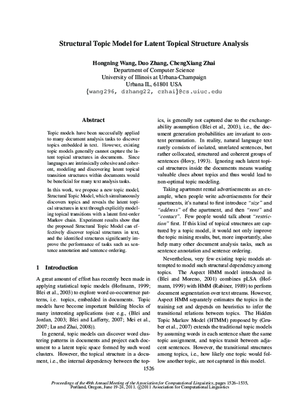(PDF) Structural topic model for latent topical structure analysis
