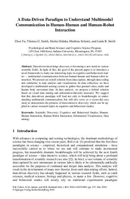 (PDF) A Data-Driven Paradigm to Understand Multimodal Communication in Human-Human and Human ...