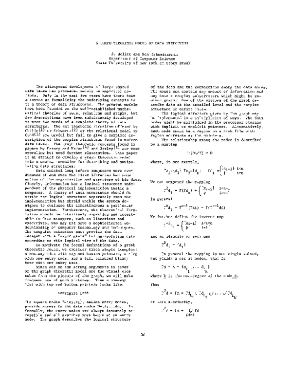 (PDF) A graph theoretic model of data structures