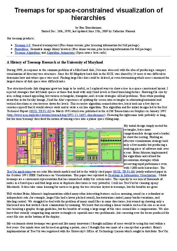 (PDF) Treemaps for Hierarchical Data Visualization (PDF) Treemaps for Hierarchical Data Visualization